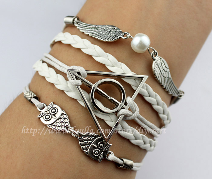 Harry Potter Bracelet-golden Snitch Bracelet Wings With Pearl-owl ...